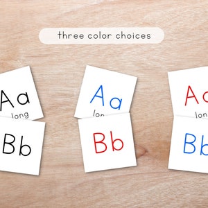 Preschool Letter Sounds Picture Matching Cards, Montessori Letters ...