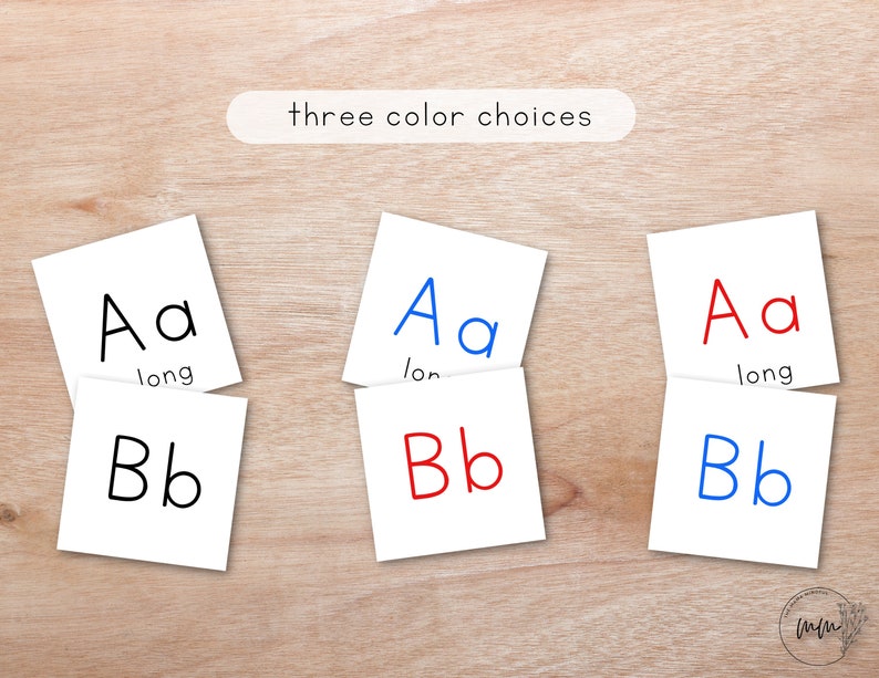 Preschool Letter Sounds Picture Matching Cards, Montessori Letters ...