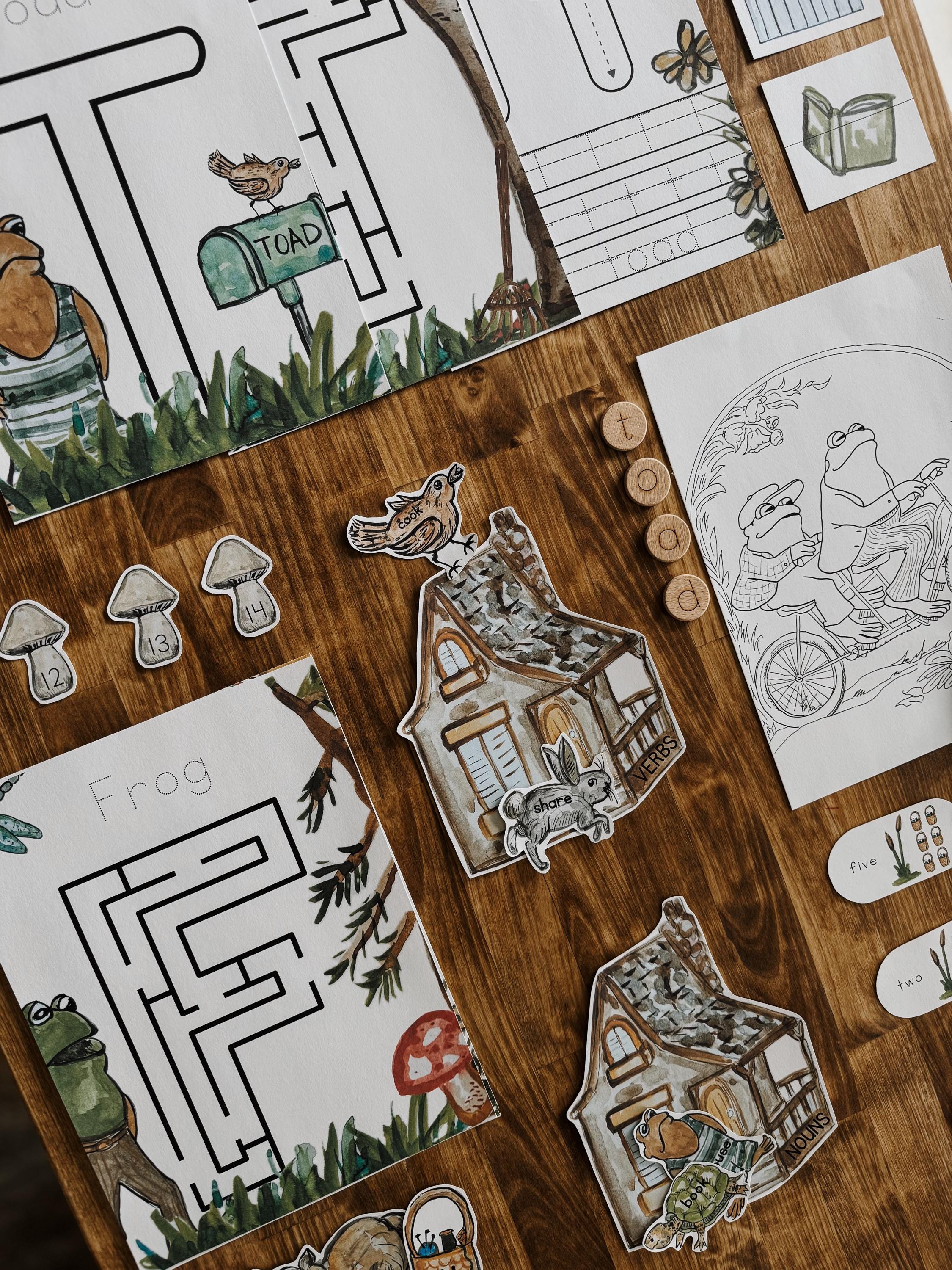 Frog and Toad Activity Unit, Frog and Toad Homeschool Unit, Nature ...