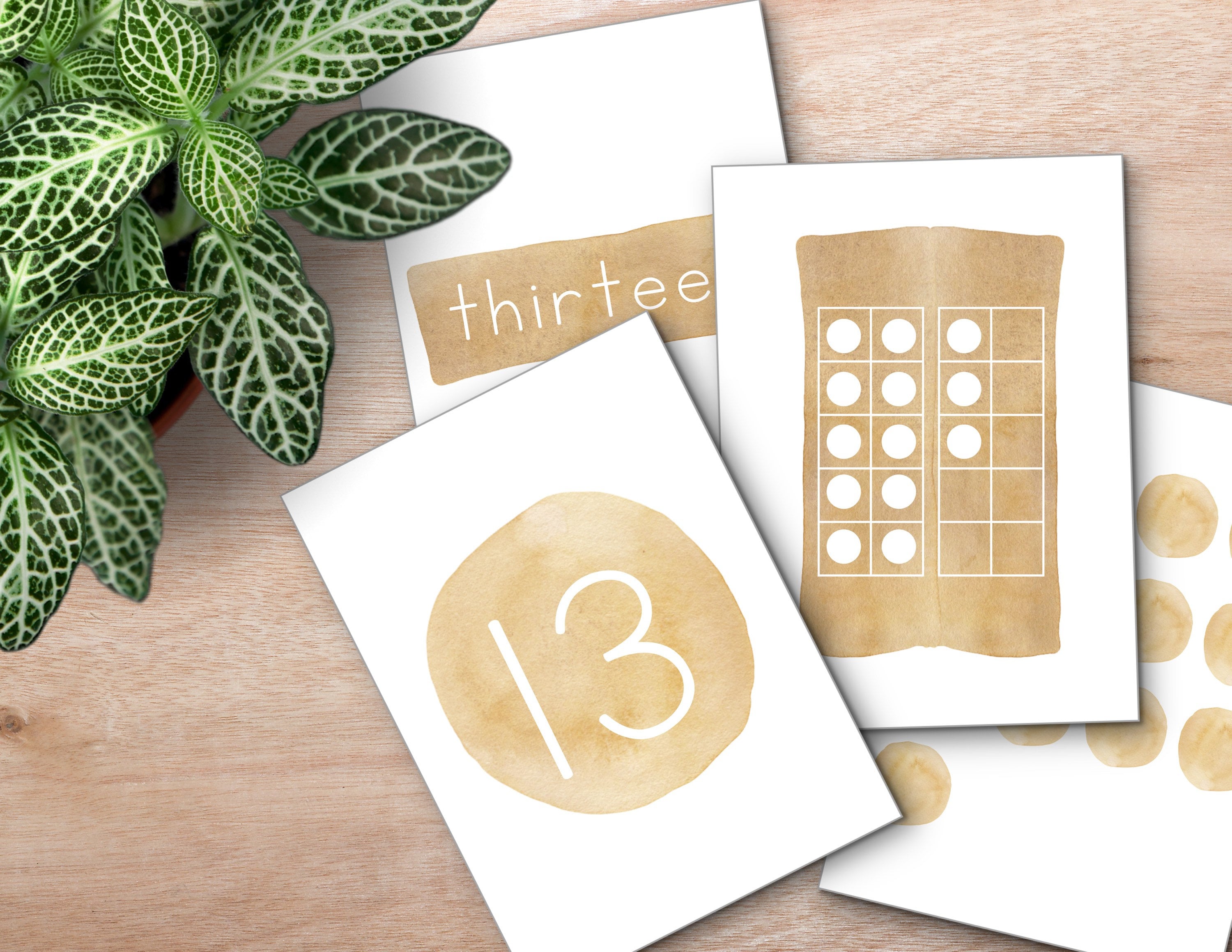 Teen Number Flash Cards Number Match Game Preschool Math - Etsy