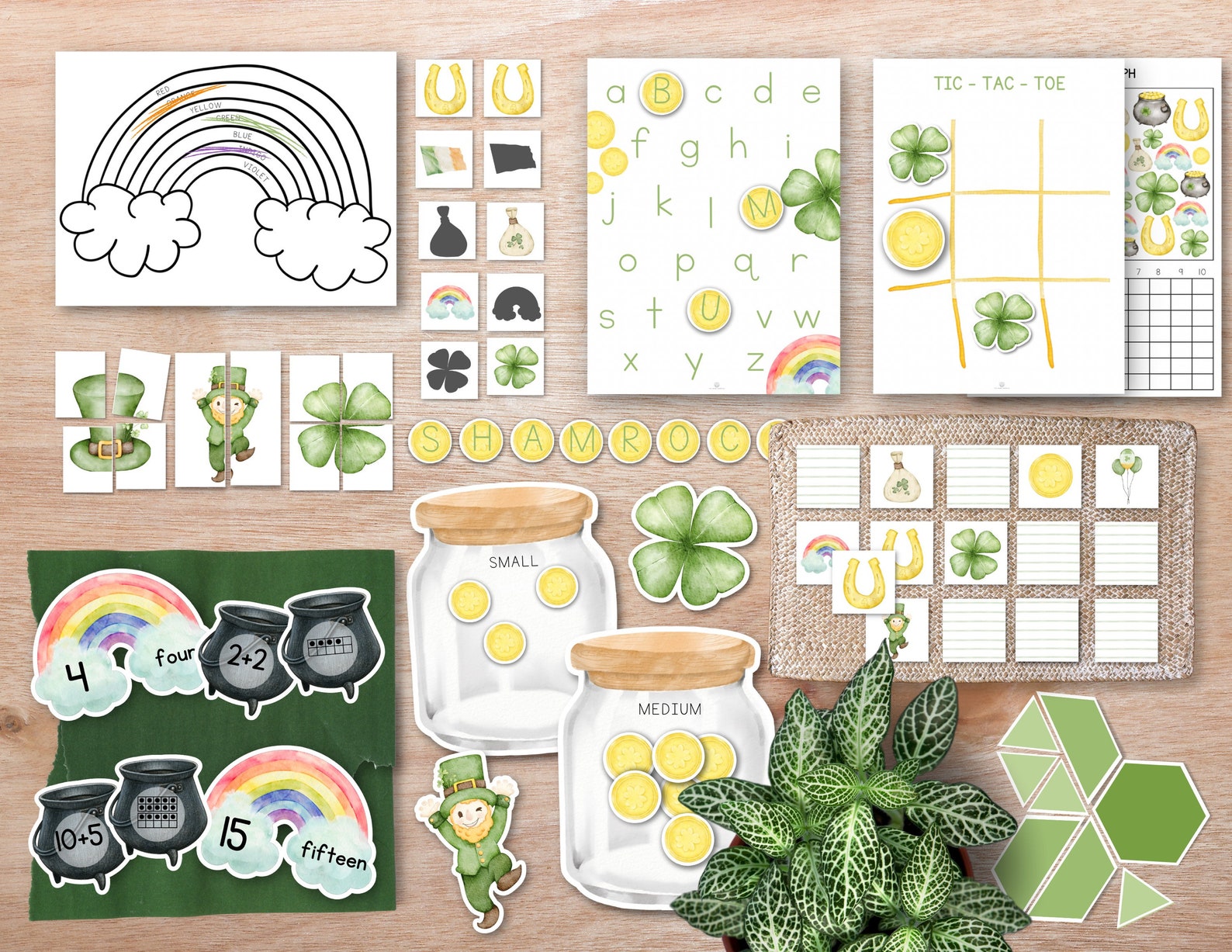 St. Patricks Day Activity Unit, Montessori Saint Patricks Day Games ...