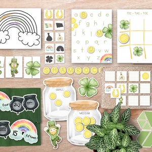 St. Patrick’s Day Activity Unit, Montessori Saint Patrick’s Day Games ...