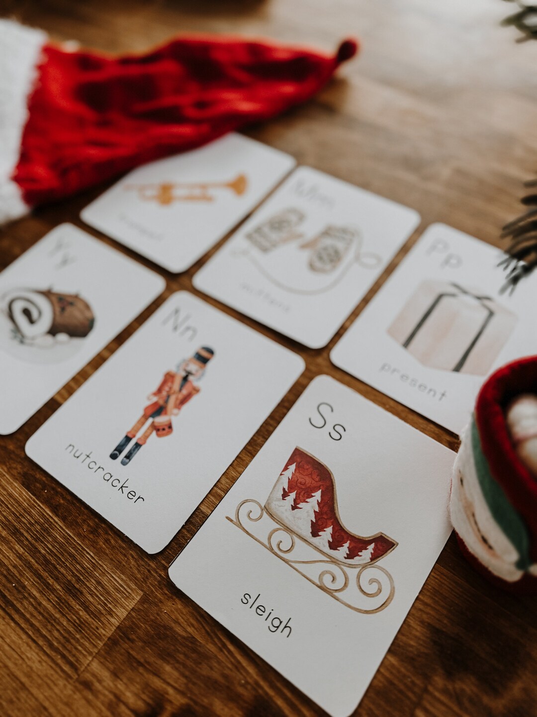 Christmas Cards for Kids, Christmas Flashcards, Christmas Preschool ...