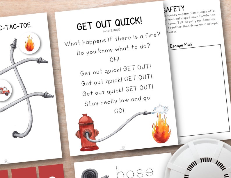 Fire Safety Unit Study Bundle Firefighter Study Fall - Etsy