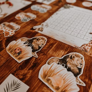 Safari Activity Unit, Safari Montessori Unit, African Animal Flashcards ...