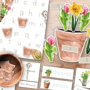 Spring Garden Activity Unit, Montessori Spring Games, Homeschool Spring ...