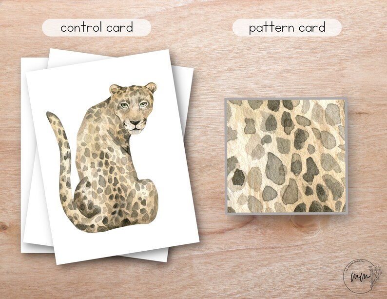 Animal Pattern Matching Cards Montessori Animals Nature - Etsy