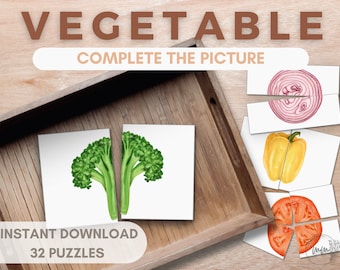 Fruit Slices Matching Puzzle Cards, Montessori Inspired Toddler ...