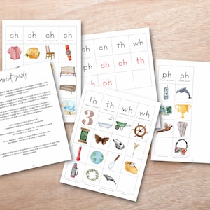 Preschool Phonics Picture Matching Sound Cards, Montessori Phonics ...