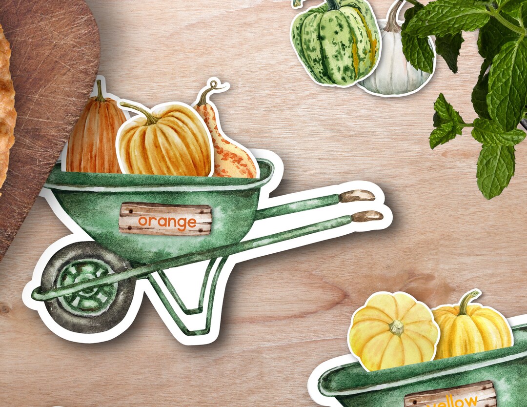 Pumpkin Color Matching Game, Toddler Montessori Activity, Preschool ...