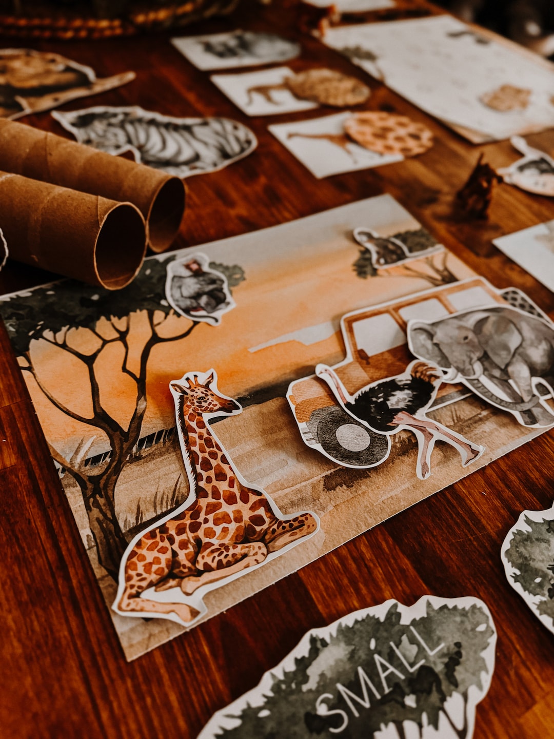 Safari Activity Unit, Safari Montessori Unit, African Animal Flashcards ...