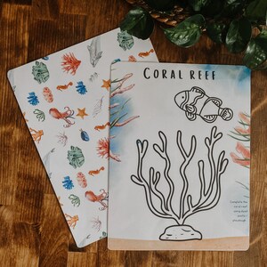 Coral Reef Playdough Mat, Ocean Themed Playdough Mat, Fish Playdough ...