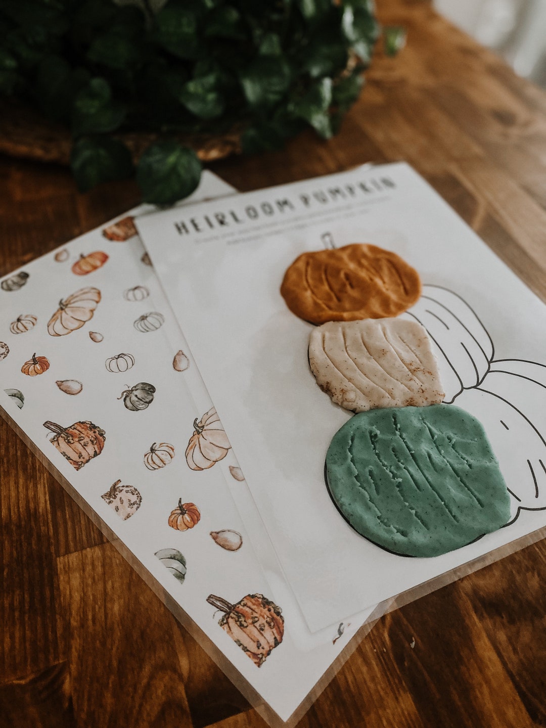 Pumpkin Playdough Mat, Fall Playdough Mat, Halloween Playdough Mat ...