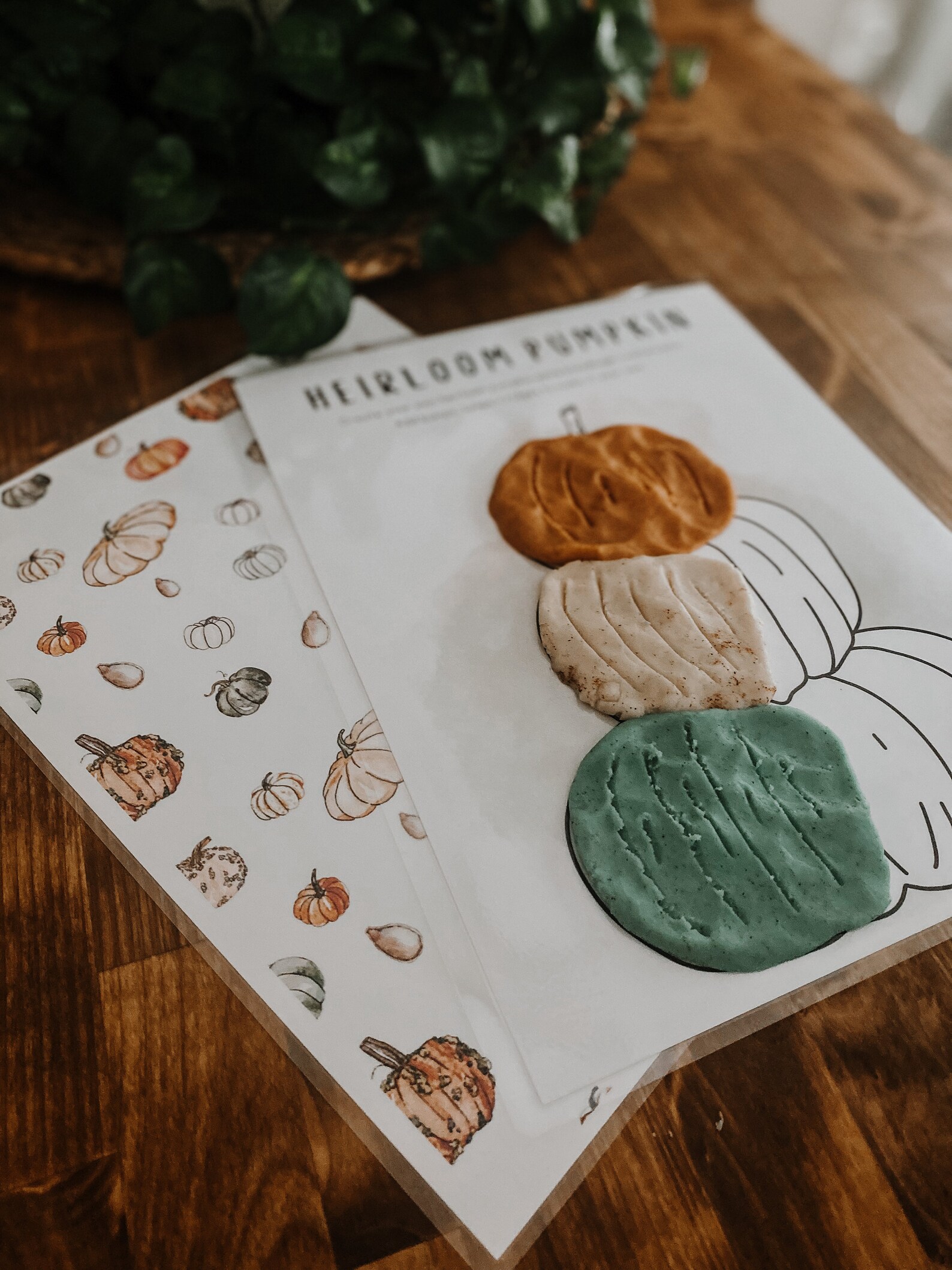 Pumpkin Playdough Mat, Fall Playdough Mat, Halloween Playdough Mat ...