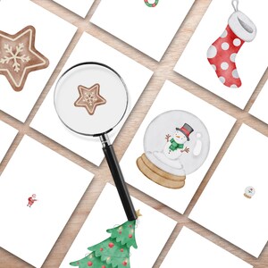 Christmas Magnifying Match Activity, Montessori Winter Activity, Hands ...