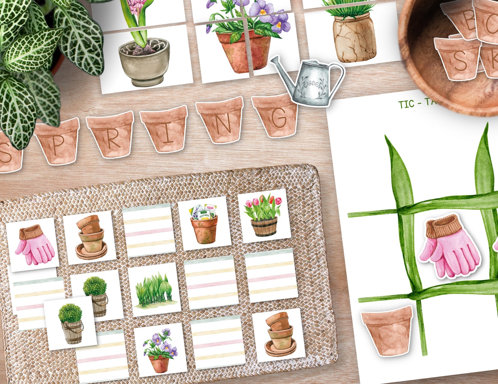 Spring Garden Activity Unit, Montessori Spring Games, Homeschool Spring ...