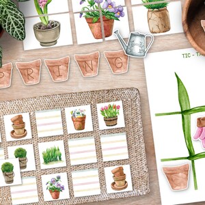 Spring Garden Activity Unit, Montessori Spring Games, Homeschool Spring ...