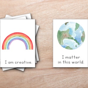 Affirmation Cards for Kids, Motivational Cards, Kids Positivity Cards ...