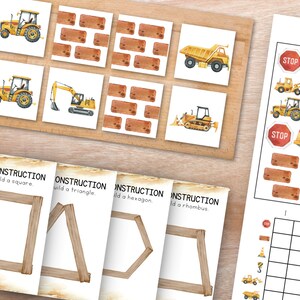 Construction Vehicles Activity Unit, Construction Montessori Unit ...