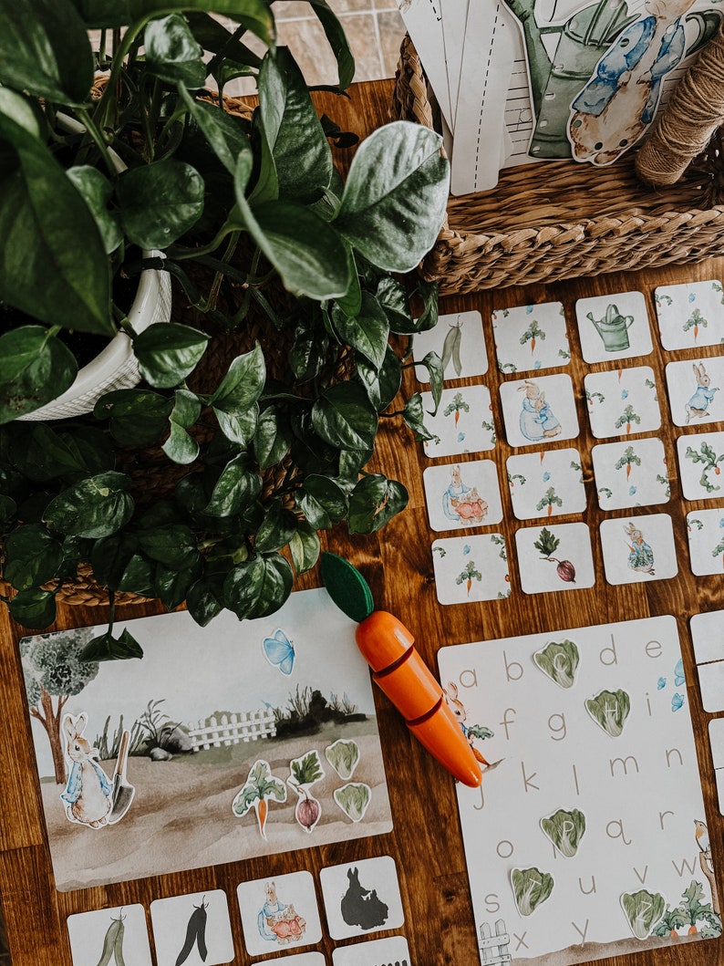 Peter Rabbit Unit, Easter Activity Unit, Montessori Easter Game ...