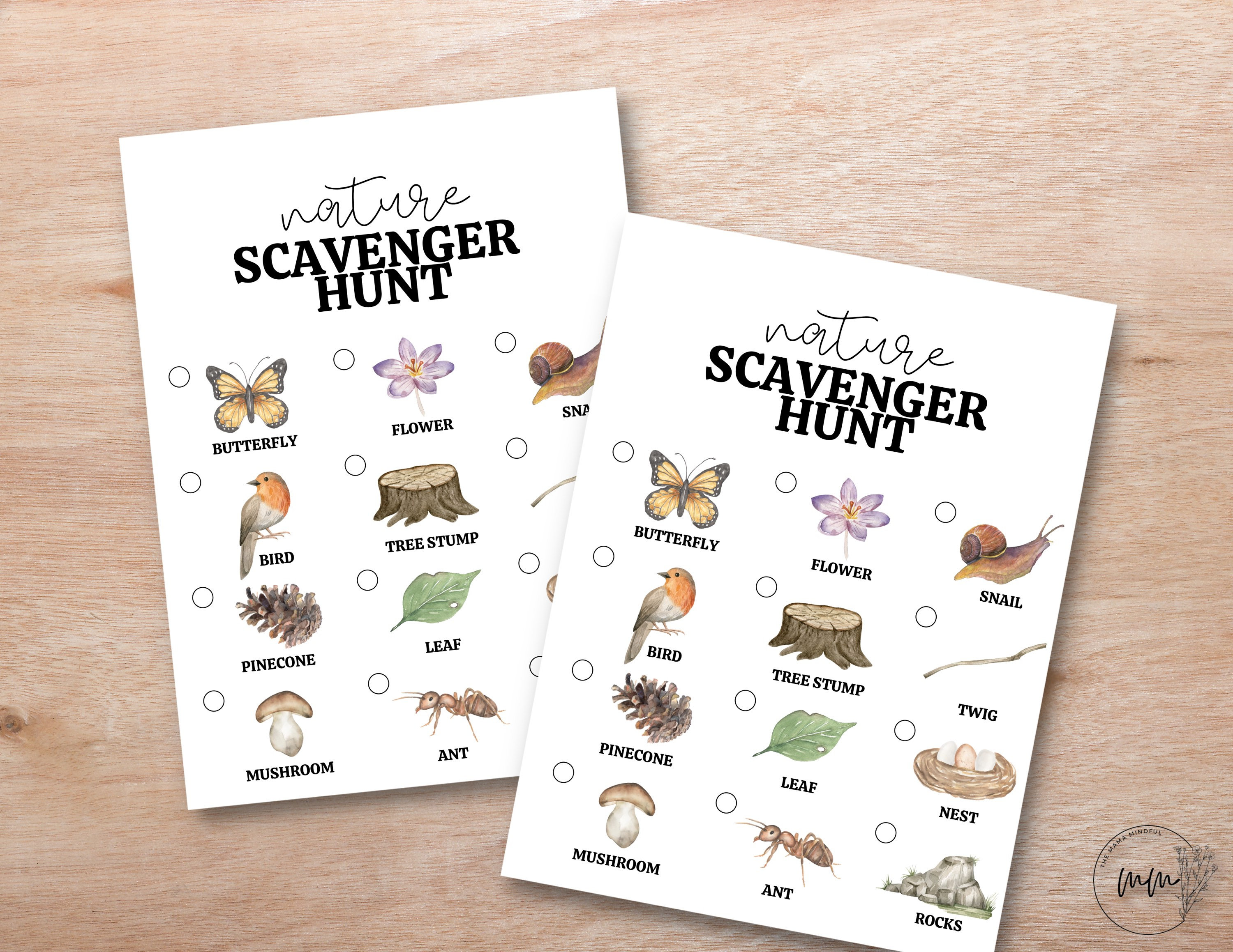 Outdoor Nature Scavenger Hunt, Hiking Kid Activity, Camping Scavenger ...