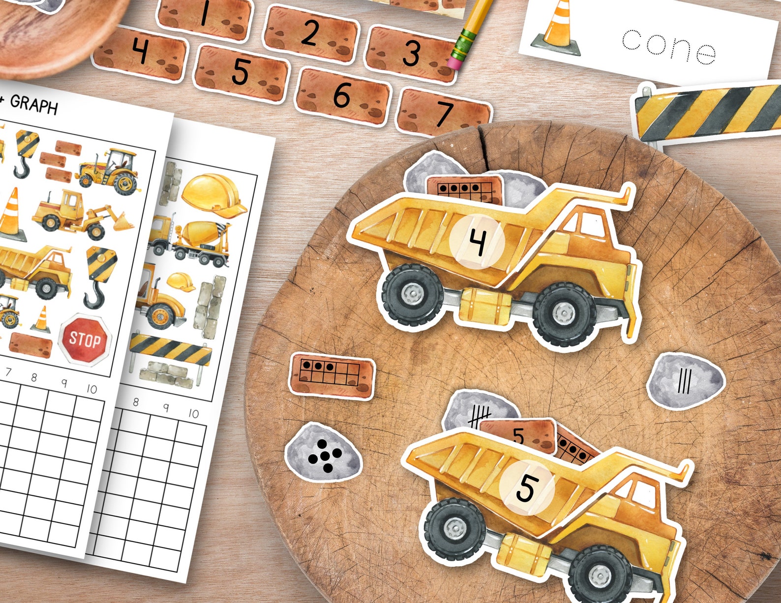 Construction Vehicles Activity Unit, Construction Montessori Unit ...