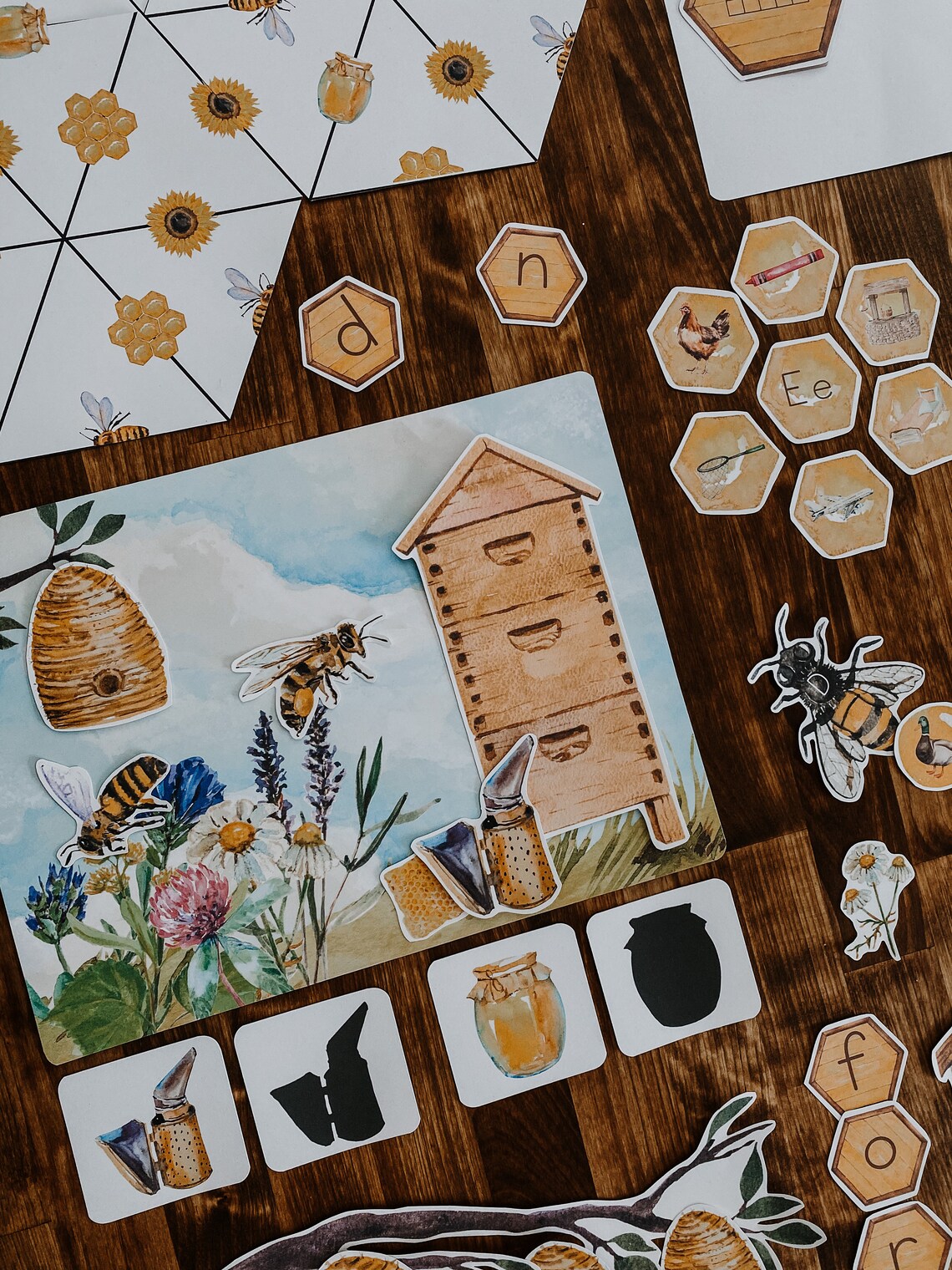 Bee Activity Unit, Bee Montessori Unit, Nature Flashcards, Homeschool ...