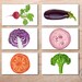 Vegetable Slices Matching Puzzle Cards Montessori Inspired - Etsy