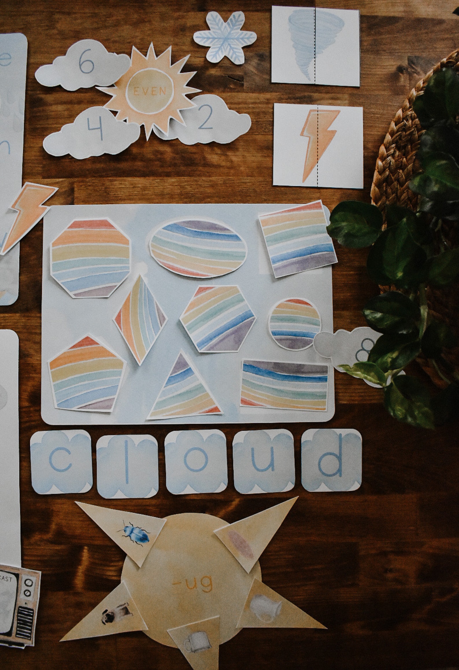 Weather Activity Unit, Weather Montessori Unit, Nature Flashcards ...