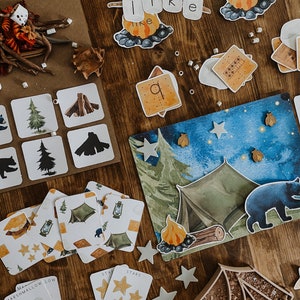 Camping Activity Unit, Camping Unit, 3 Part Flashcards, Homeschool ...