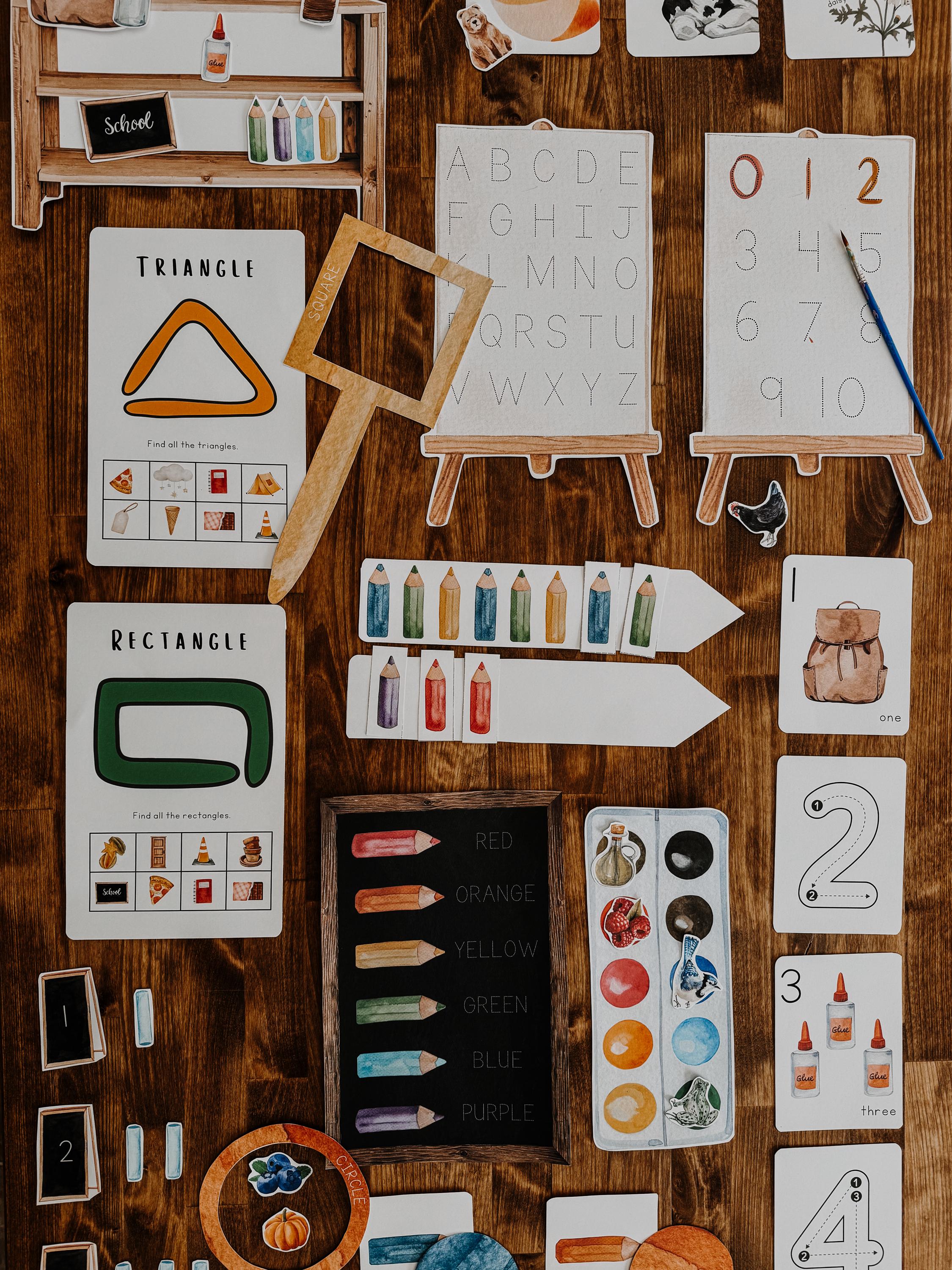 Preschool Skills Activity Unit, Preschool Unit, Alphabet Flashcards ...