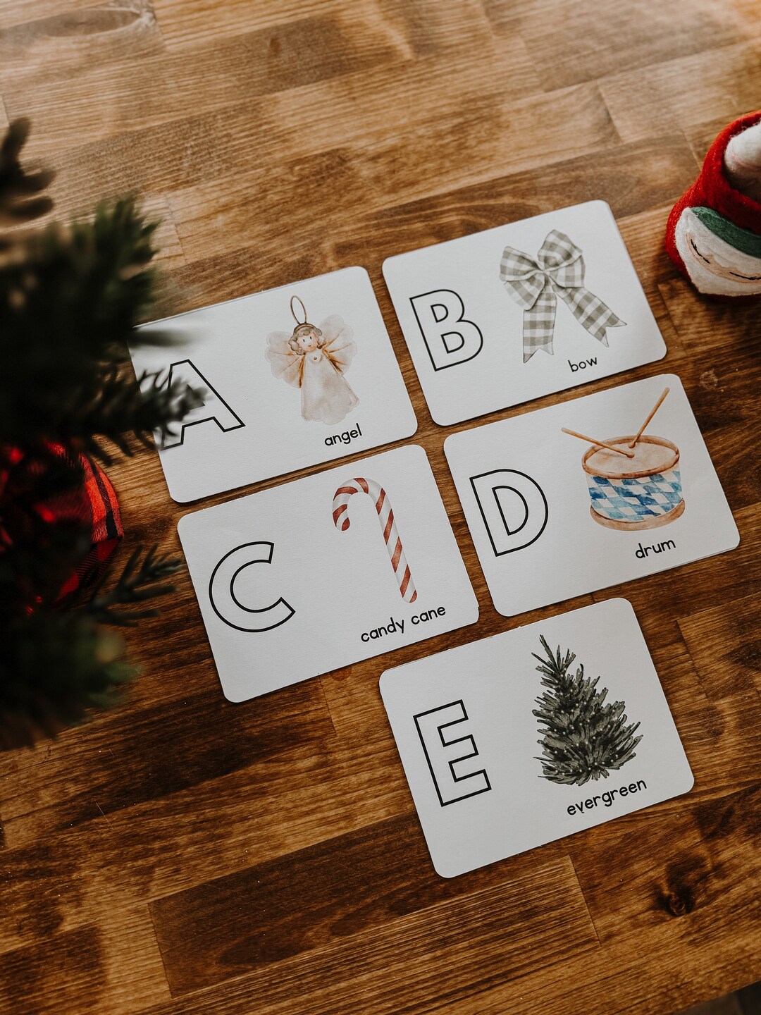 Christmas Cards for Kids, Christmas Flashcards, Christmas Preschool ...