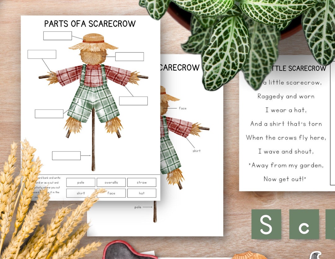 Fall Unit Study Bundle, Scarecrow Preschool Study, Homeschool Learning ...