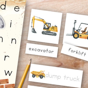 Construction Vehicles Activity Unit, Construction Montessori Unit ...