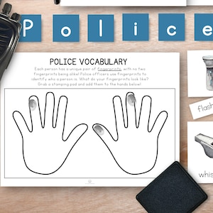 Police Unit Study Bundle, Community Helpers Study, Safety Unit, Police ...