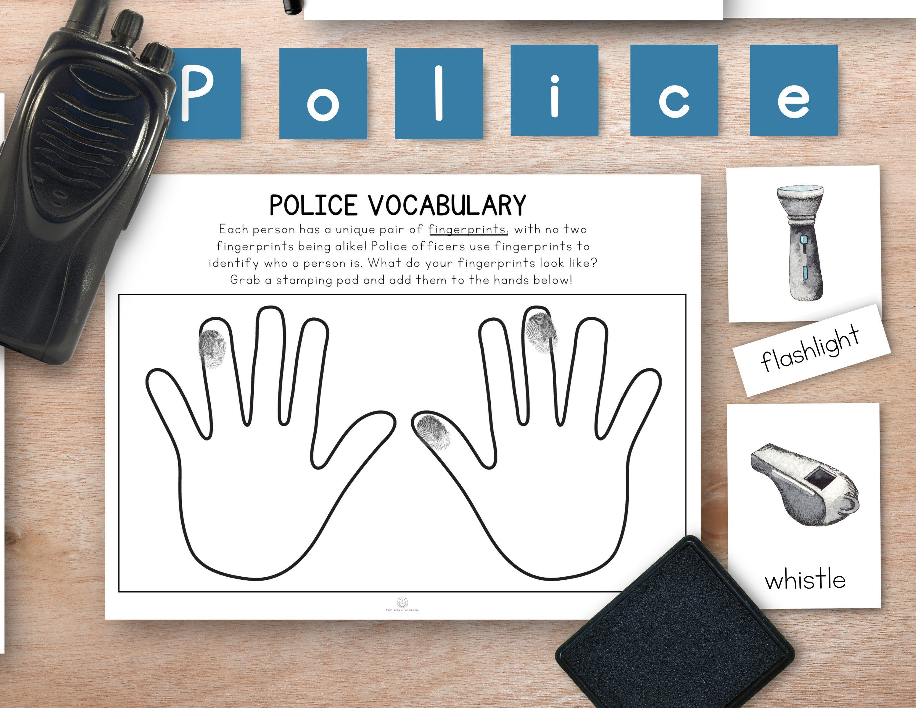 Police Unit Study Bundle, Community Helpers Study, Safety Unit, Police ...