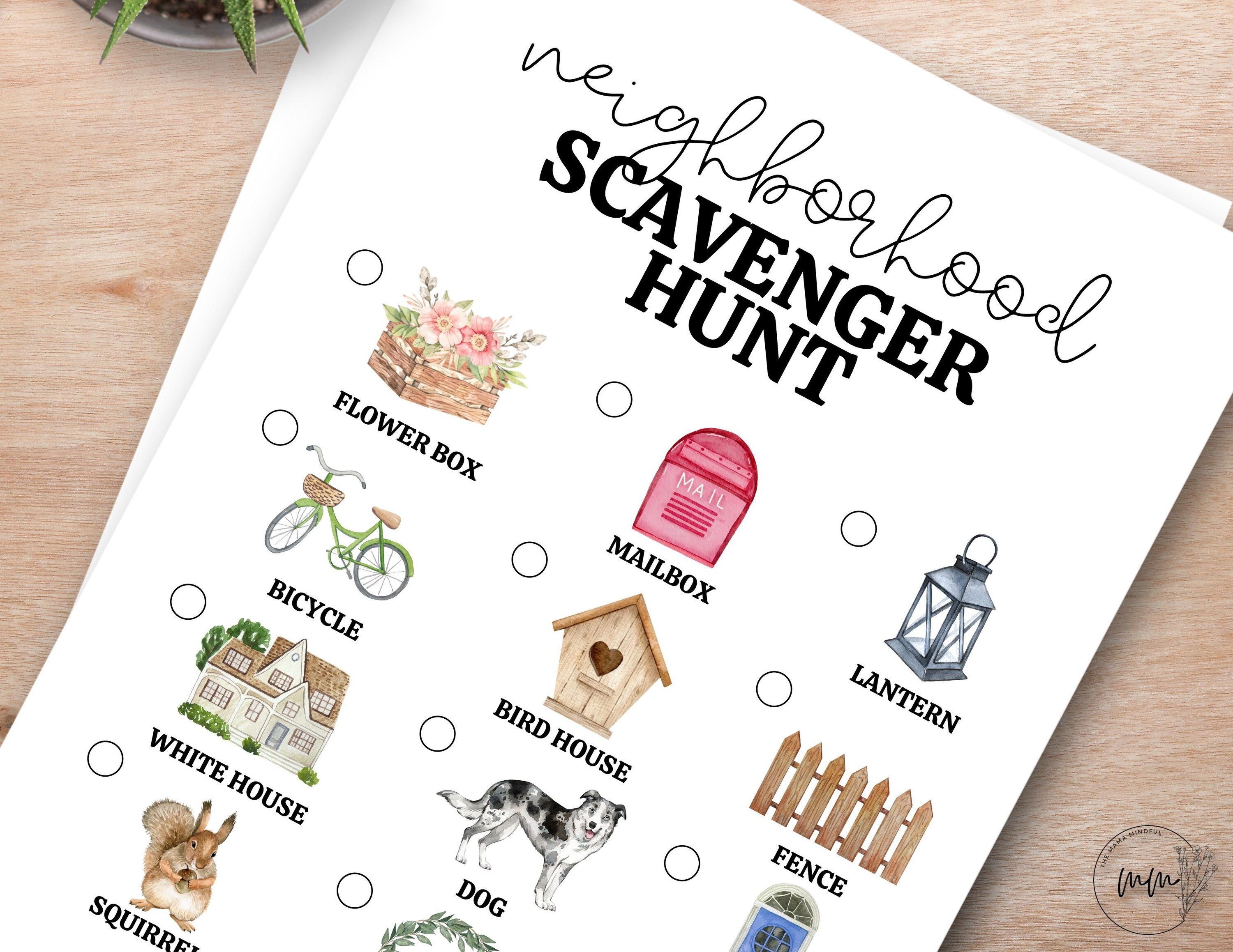Outdoor Neighborhood Scavenger Hunt for Kids Summer Activity - Etsy
