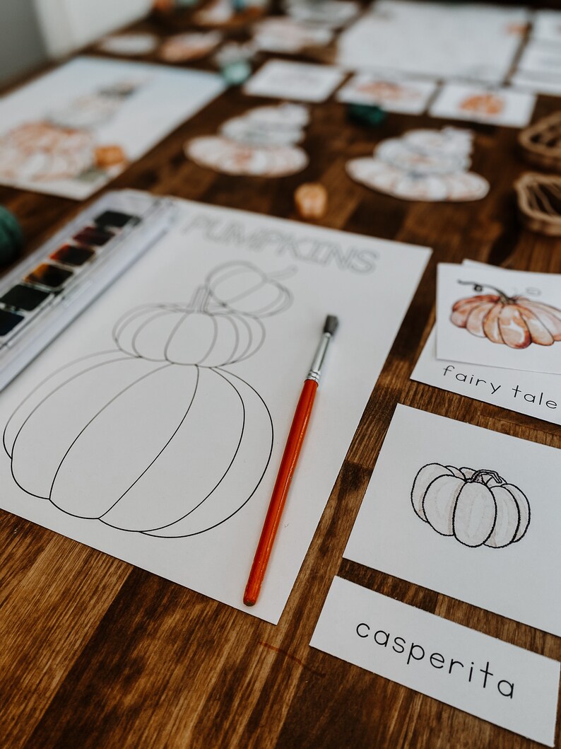 Pumpkin Activity Unit, Pumpkin Montessori Unit, Nature Flashcards ...