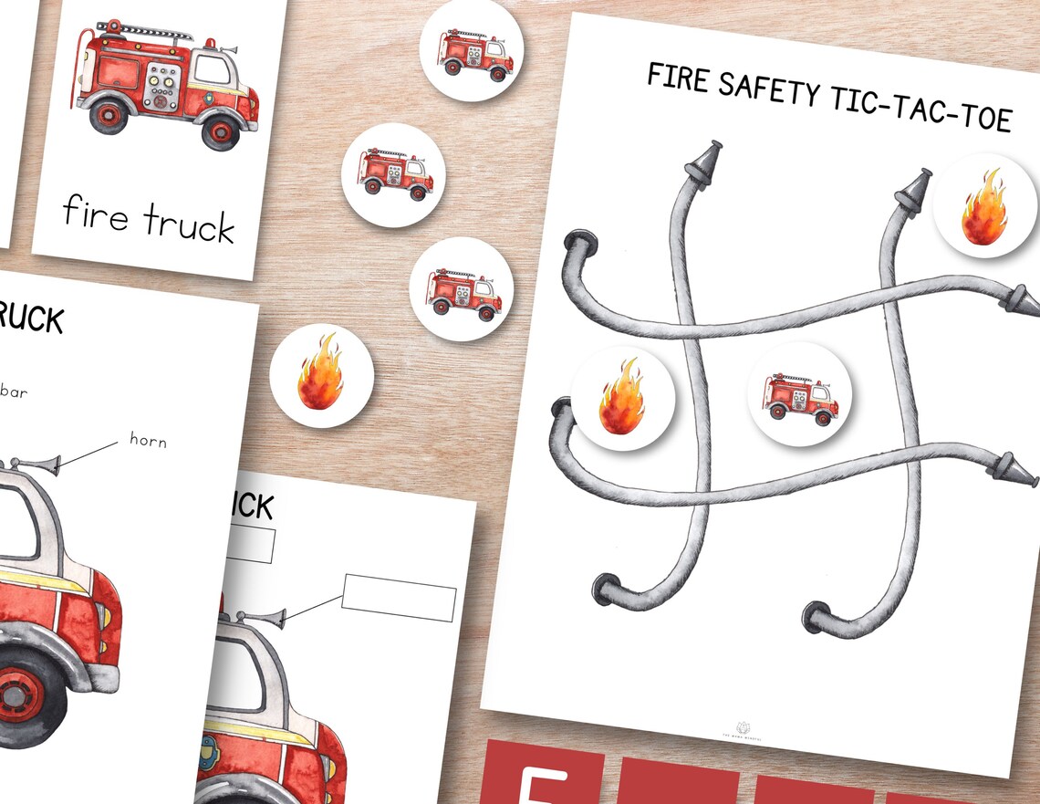 Fire Safety Unit Study Bundle Firefighter Study Fall - Etsy