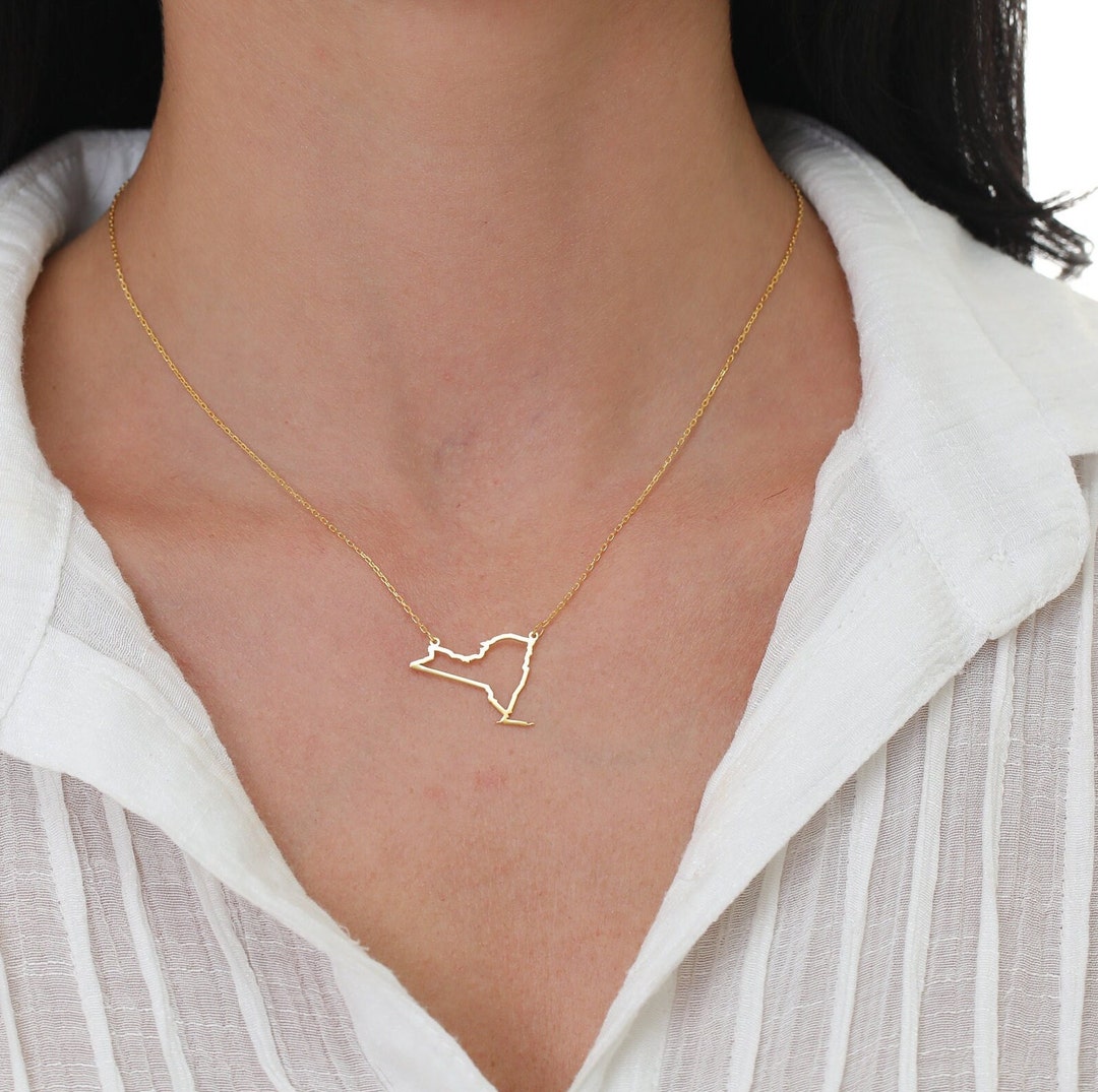 Home State Necklace, Texas Necklace, Personalized State Necklace, US ...