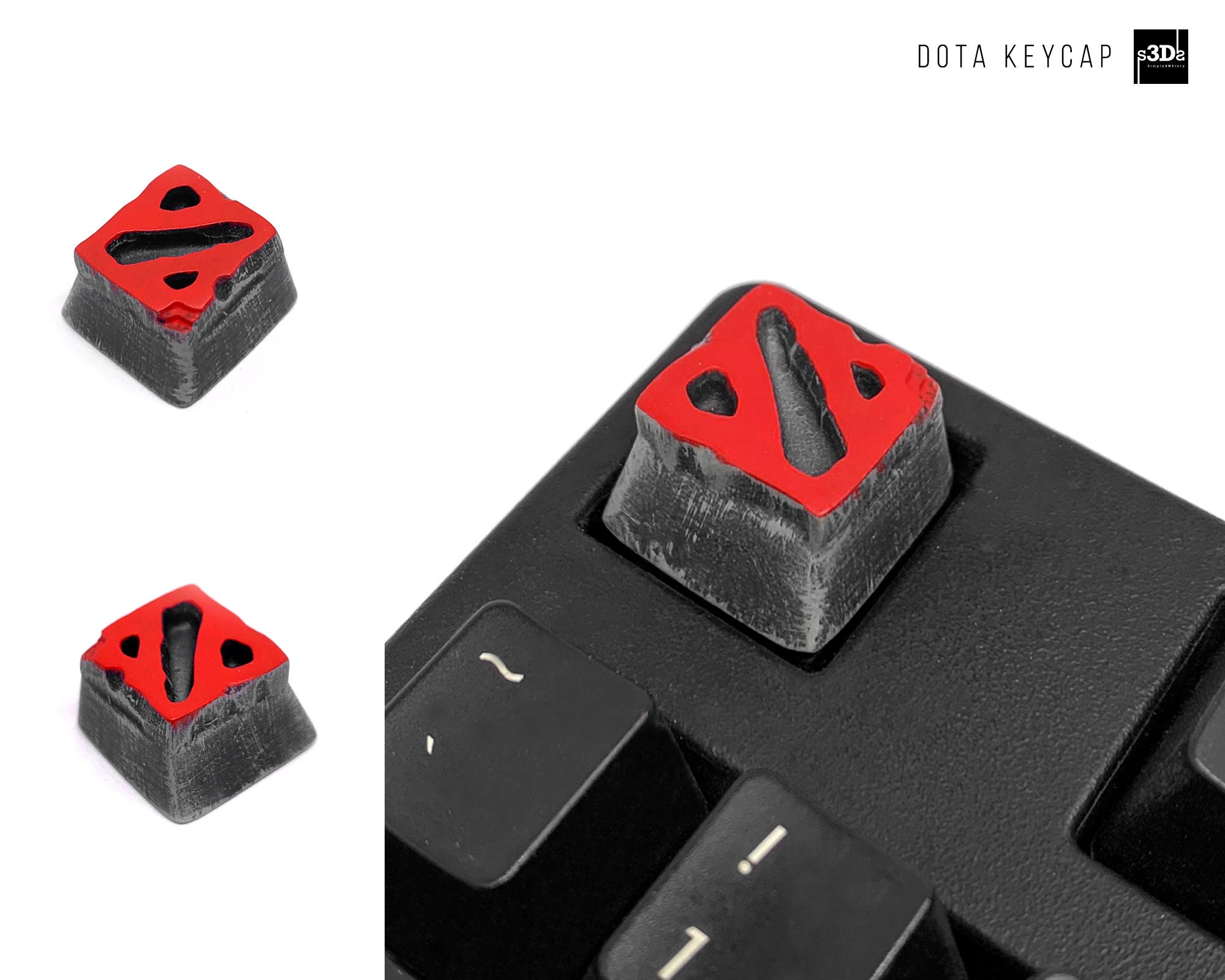 Dota Inspired Artisan Keycap Mechanical Gaming Keyboard - Etsy