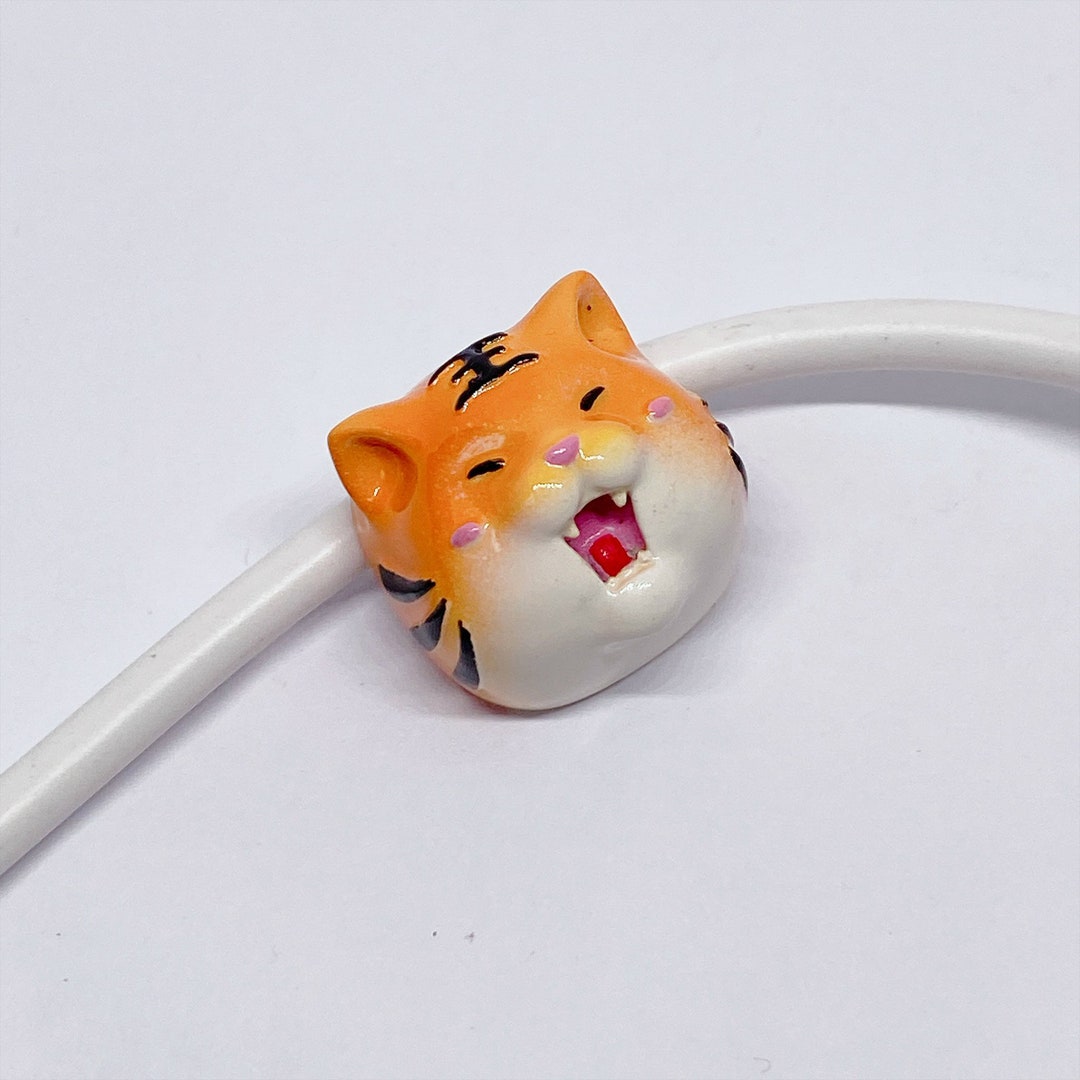 Tiger Head Cute Style Keycaps | Artisan Keycap | Key Cap for Mechanical ...