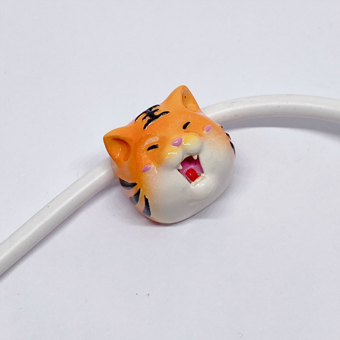 Tiger Head Cute Style Keycaps Artisan Keycap Key Cap for - Etsy