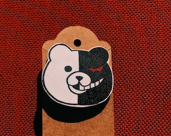 Monokuma Button 1 3/4 Inch Pin Badge Danganronpa Button - Etsy