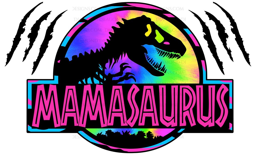 Mom, Mamasaurus Decal, Mamasuarus Waterslide or Mamasuarus Sticker, for ...
