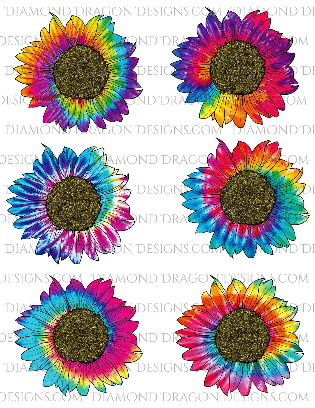 Sunflower, Waterslides, Tie Dye Sunflower Waterslide, Sunflowers, 6 ...