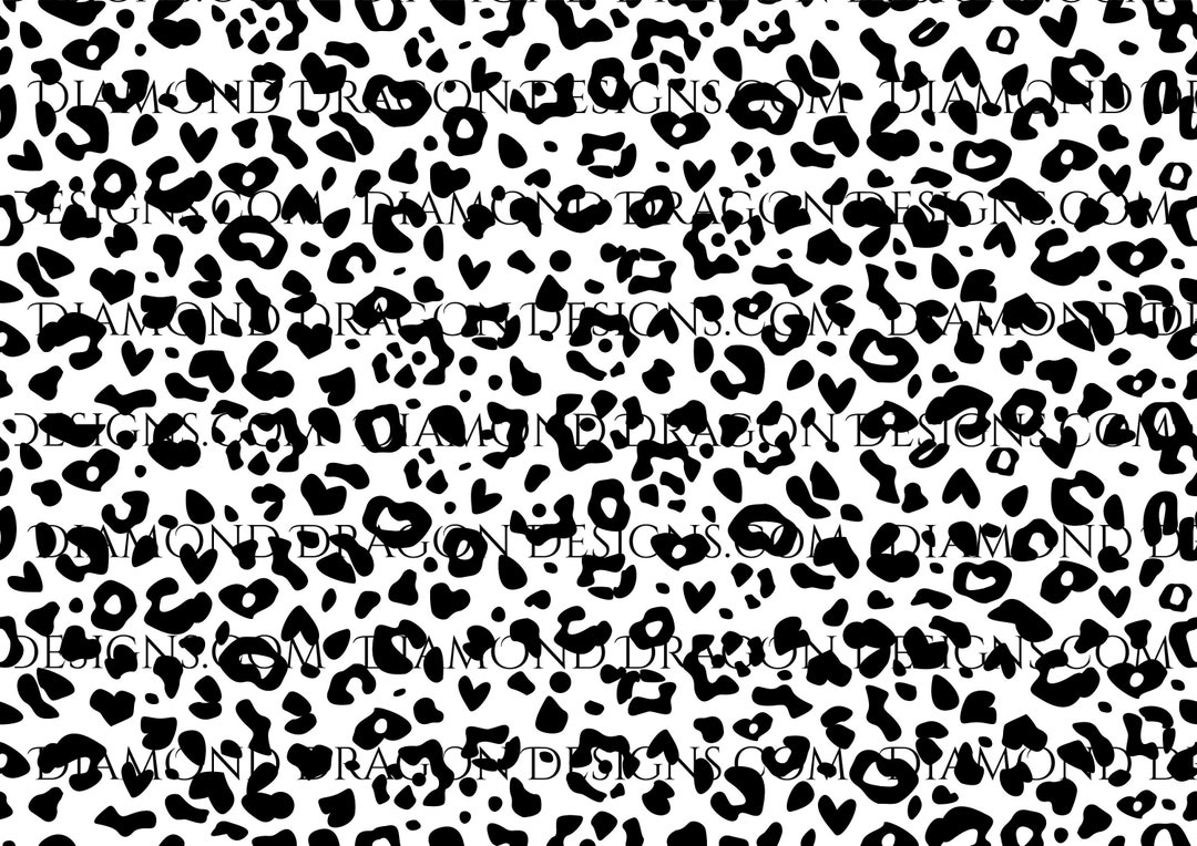 Full Page, Leopard Print, Clear Waterslide, Leopard Print, 8.5'' X 11 ...