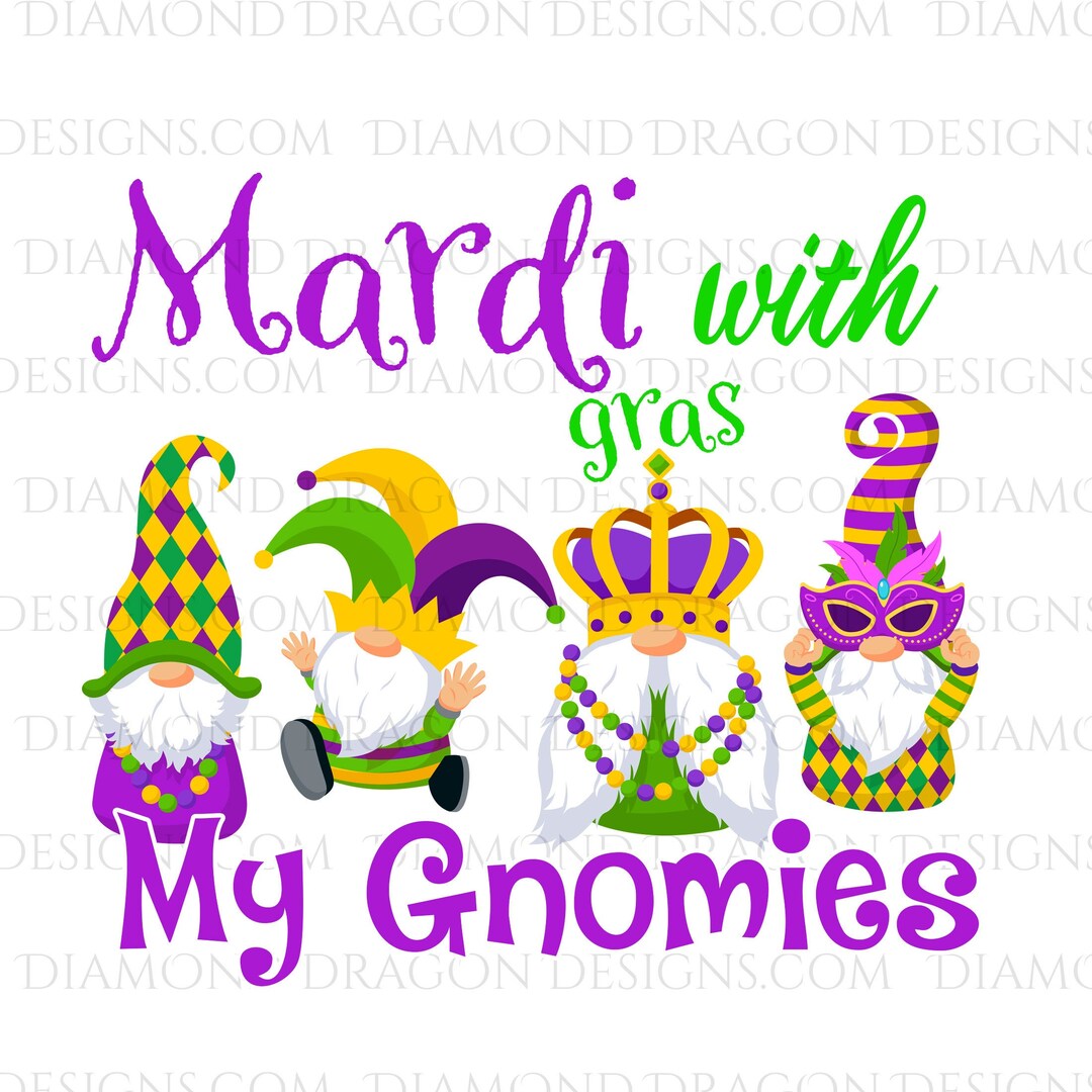 Mardi Gras, Mardi Gras With My Gnomies, Cute Gnomes, Friends Clear ...