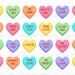Valentines, Conversation Candy Hearts, Sweethearts, Full Page Clear ...