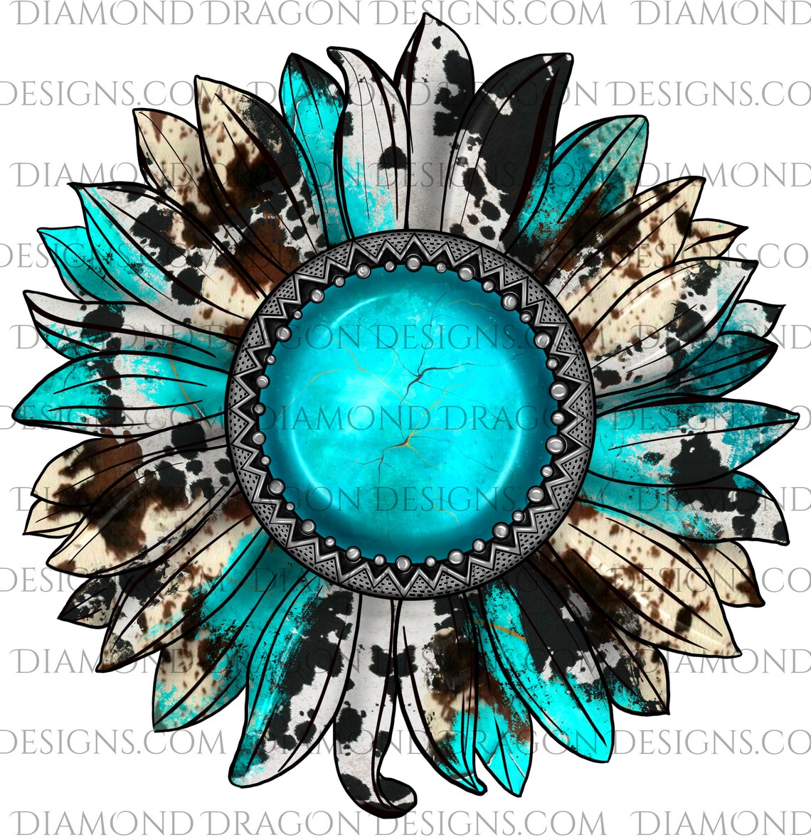 Western Sunflower Decal Western Sunflower Waterslide Western - Etsy